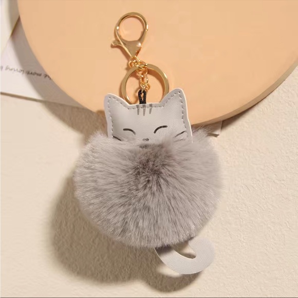 Accessories | New Fluffy Cat Keychain Handbag Accessory | Poshmark